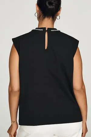 English Factory Pearl Bow Top