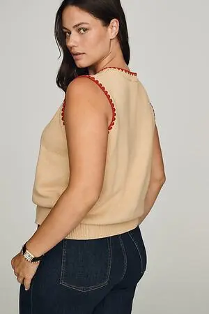 English Factory Berry Sweater Tank Top