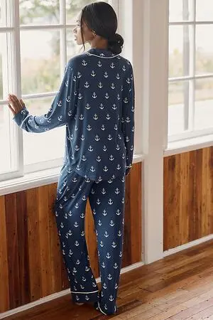 Beach Riot Livy & Connie Pajama Set - Navy