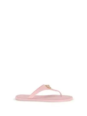 Versace Rubber Thong Sandals - Pink