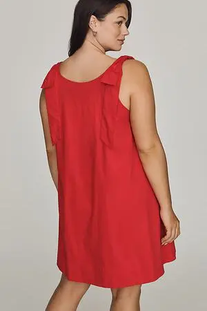 English Factory Bow Mini Dress - Red