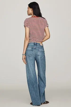Paige Anessa Twist-out High-rise Wide-leg Jeans