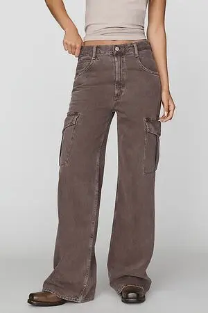 AGOLDE Minka Cargo High-rise Wide-leg Jeans