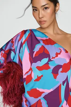 HUTCH Sat Stretch One-shoulder Mi Dress