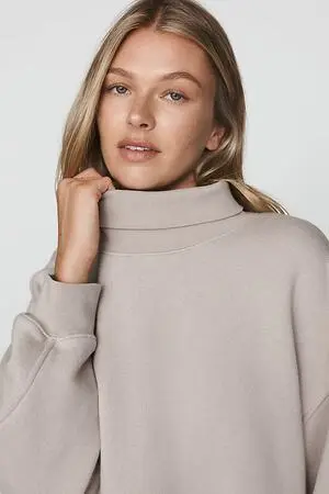 AGOLDE Jenng 100% Cotton Mock-neck Sweater