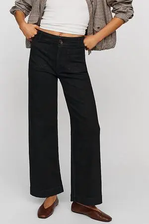 Maeve Colette High-rise Wide-leg Full-length Jeans