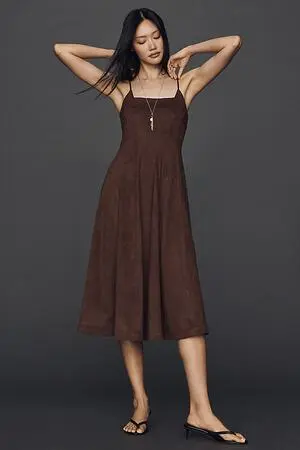 Greylin Eloise Square-neck Midi Dress
