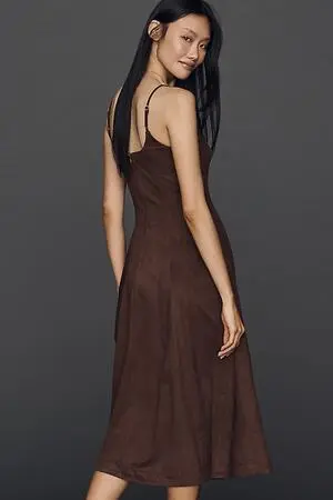 Greylin Eloise Square-neck Midi Dress