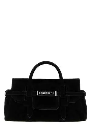 Dsquared2 Suede Twin Handbag - Black