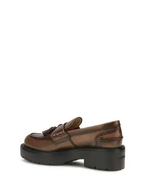 Miu Miu Smooth Leather Tassel Loafers