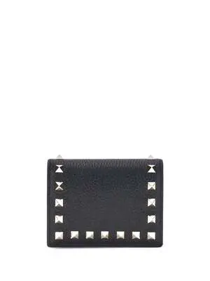 Valentino Garavani Rockstud Leather Wallet - Black