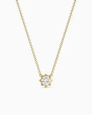 David Yurman Petite Pavé Pendant Necklace In 18k Yellow Gold With - Diamond