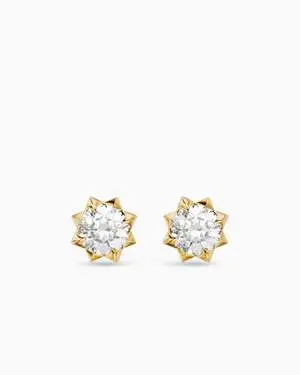 David Yurman Petite Pavé Stud Earrings In 18k Gold With Diamonds - Diamond
