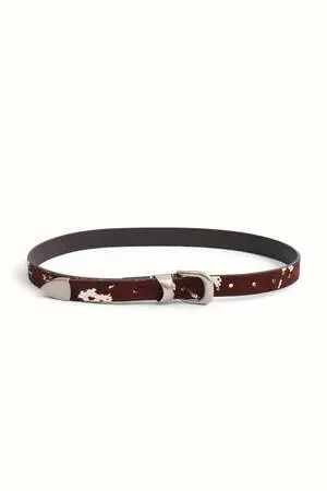 FRONT ROW SHOP Cow-print Belt