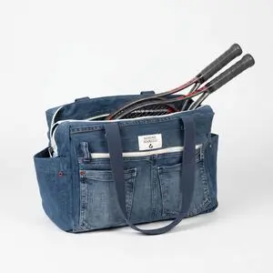 LEATHERE Upcycled Denim Sports Tote