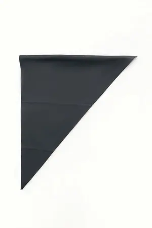 FRONT ROW SHOP Nappa Leather Scarf - Black