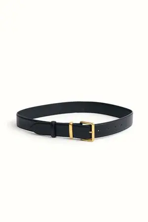 FRONT ROW SHOP Leather Belt - Black