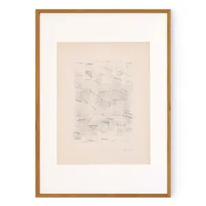 LENA WIGERS White / Neutrals / Grey Confetti 20 × 30 Cm Art Print - White/grey