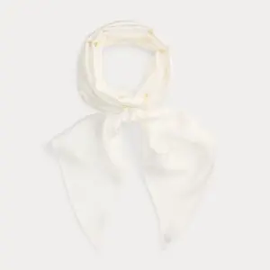 Ralph Lauren Silk Twill Cravat - White