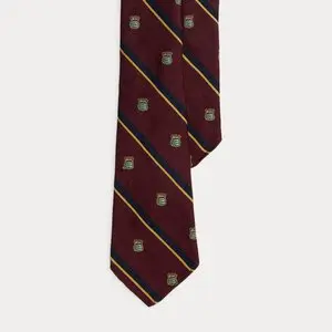 Ralph Lauren Vintage-inspired Striped Club Tie - Wine