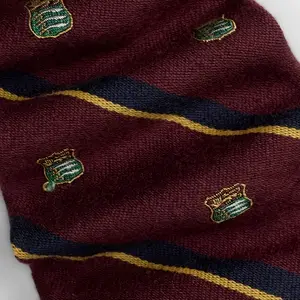 Ralph Lauren Vintage-inspired Striped Club Tie - Wine