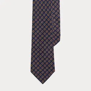 Ralph Lauren Silk Foulard Tie - Blue