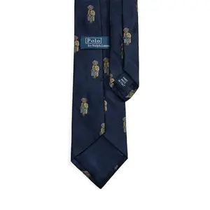 Ralph Lauren Polo Bear Silk Repp Tie