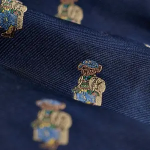 Ralph Lauren Polo Bear Silk Repp Tie