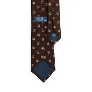 Ralph Lauren Fox-print Wool Challis Tie
