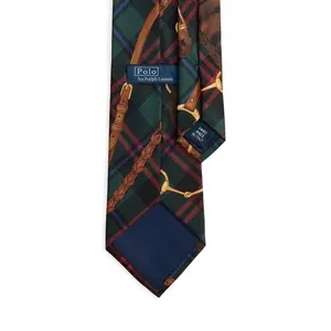 Ralph Lauren Graduate Equestrian-plaid Silk Tie