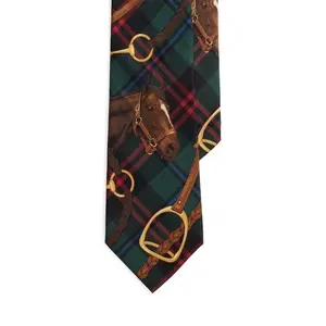 Ralph Lauren Graduate Equestrian-plaid Silk Tie