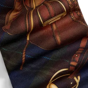 Ralph Lauren Graduate Equestrian-plaid Silk Tie