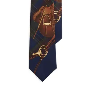 Ralph Lauren Graduate Equestrian-plaid Silk Tie