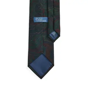 Ralph Lauren Graduate Paisley Wool Challis Neck Tie