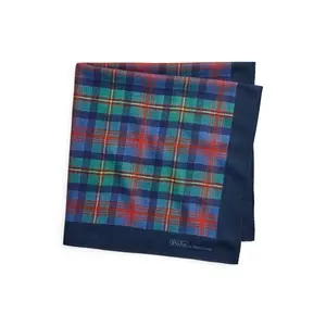 Ralph Lauren Plaid-print Wool Bandanna