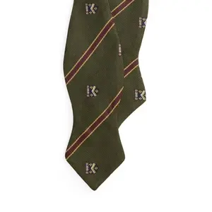 Ralph Lauren Striped Silk Club Bow Tie