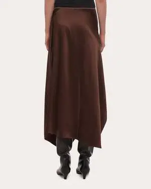 Helmut Lang Silk Handkerchief Slip Skirt