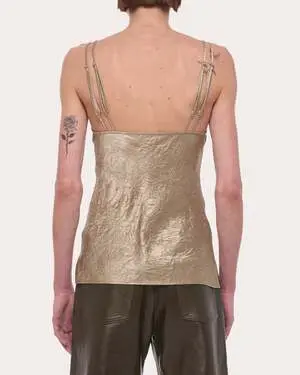 Helmut Lang Crinkle Slip Tank Top