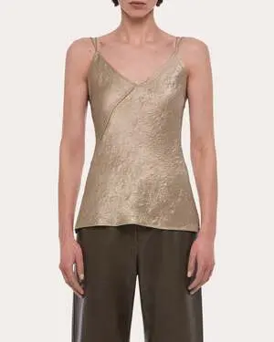 Helmut Lang Crinkle Slip Tank Top