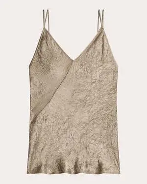 Helmut Lang Crinkle Slip Tank Top