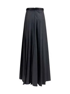 SELF-PORTRAIT Pleated Maxi Skirt