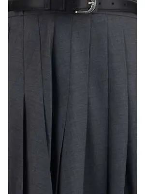 SELF-PORTRAIT Pleated Maxi Skirt