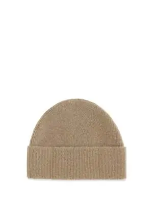 AMI Paris De Coeur Wool Beanie - Cream