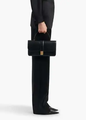 Khaite Blake Top Handle Bag - Black