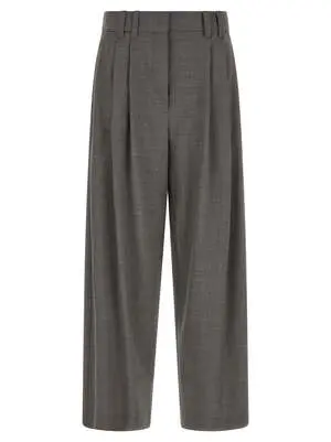 Brunello Cucinelli Pleated Tailored Trousers - Gray