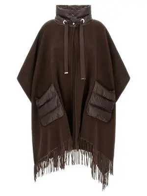 Herno Poncho - Brown