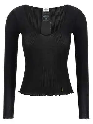 Saint Laurent Cassandre' Top - Black