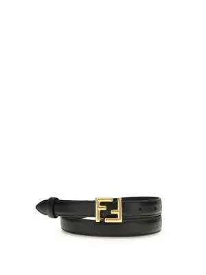 Fendi Ff Logo Belt - Black