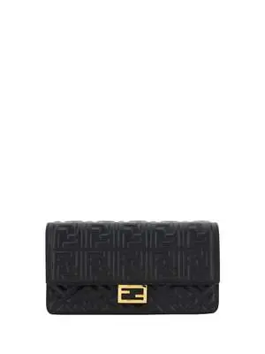 Fendi Matisse Chain Wallet - Black