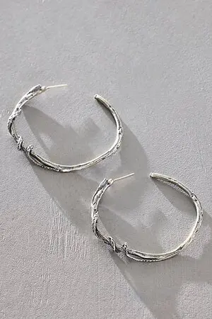 ALKEMIE Sterling Serpent Wrap Hoops